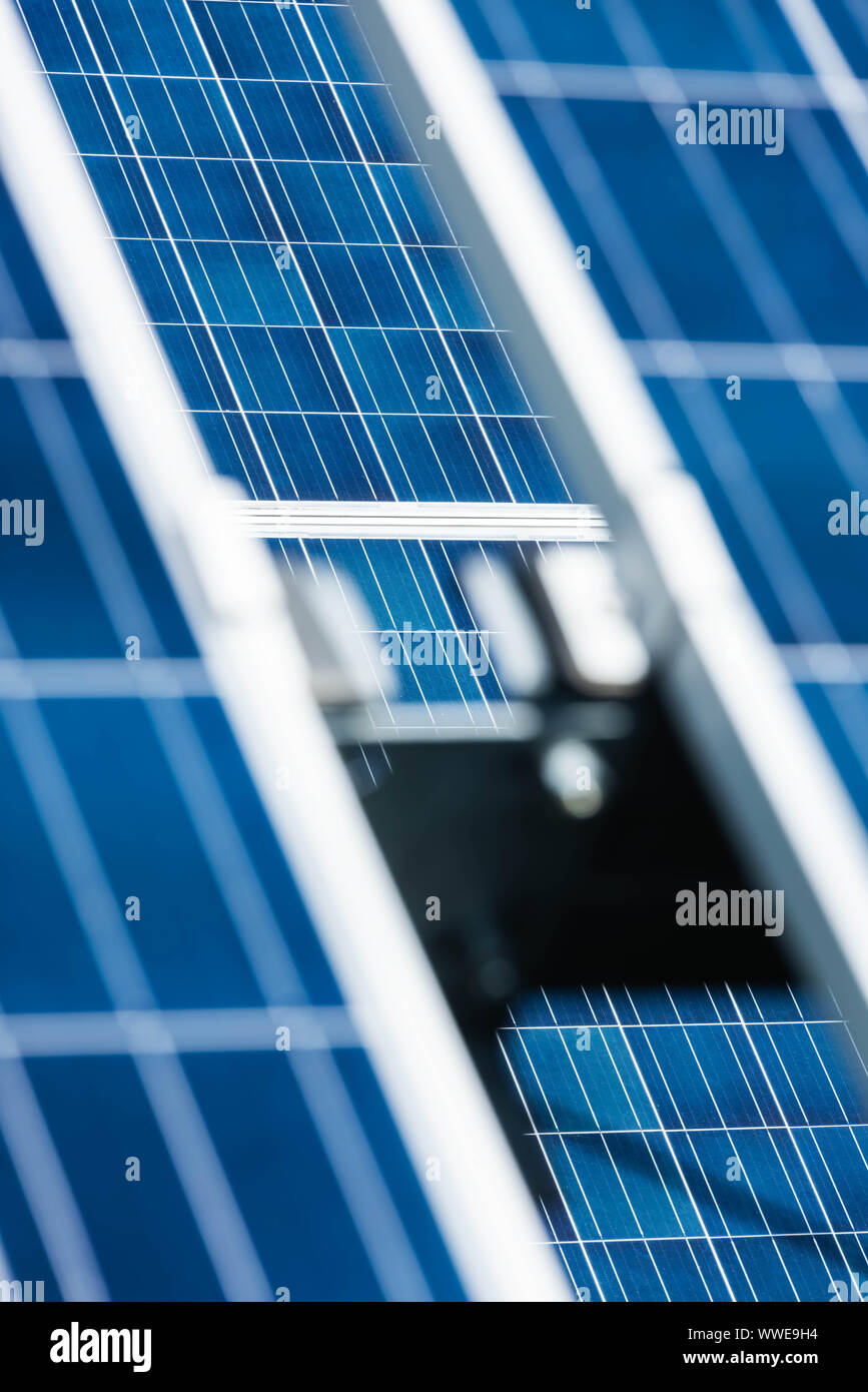 Selective focus blue solar batteries hi-res stock photography and ...