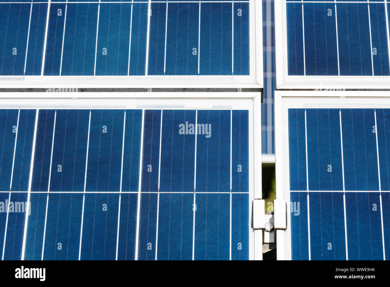 blue solar energy batteries with copy space outside Stock Photo - Alamy