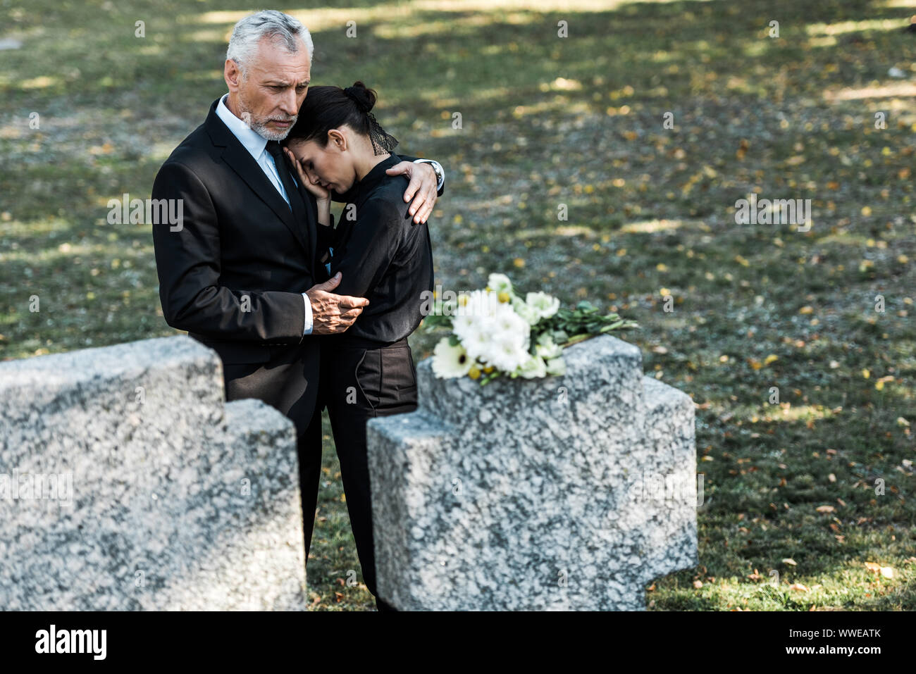 Woman in the embrace of death hi-res stock photography and images - Alamy