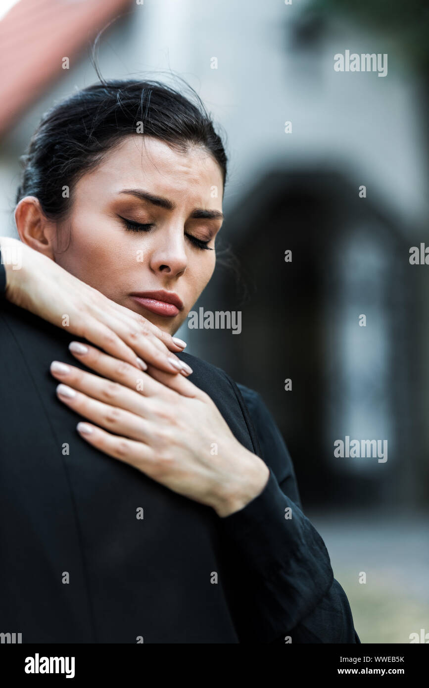 Hug upset outdoors hi-res stock photography and images - Alamy