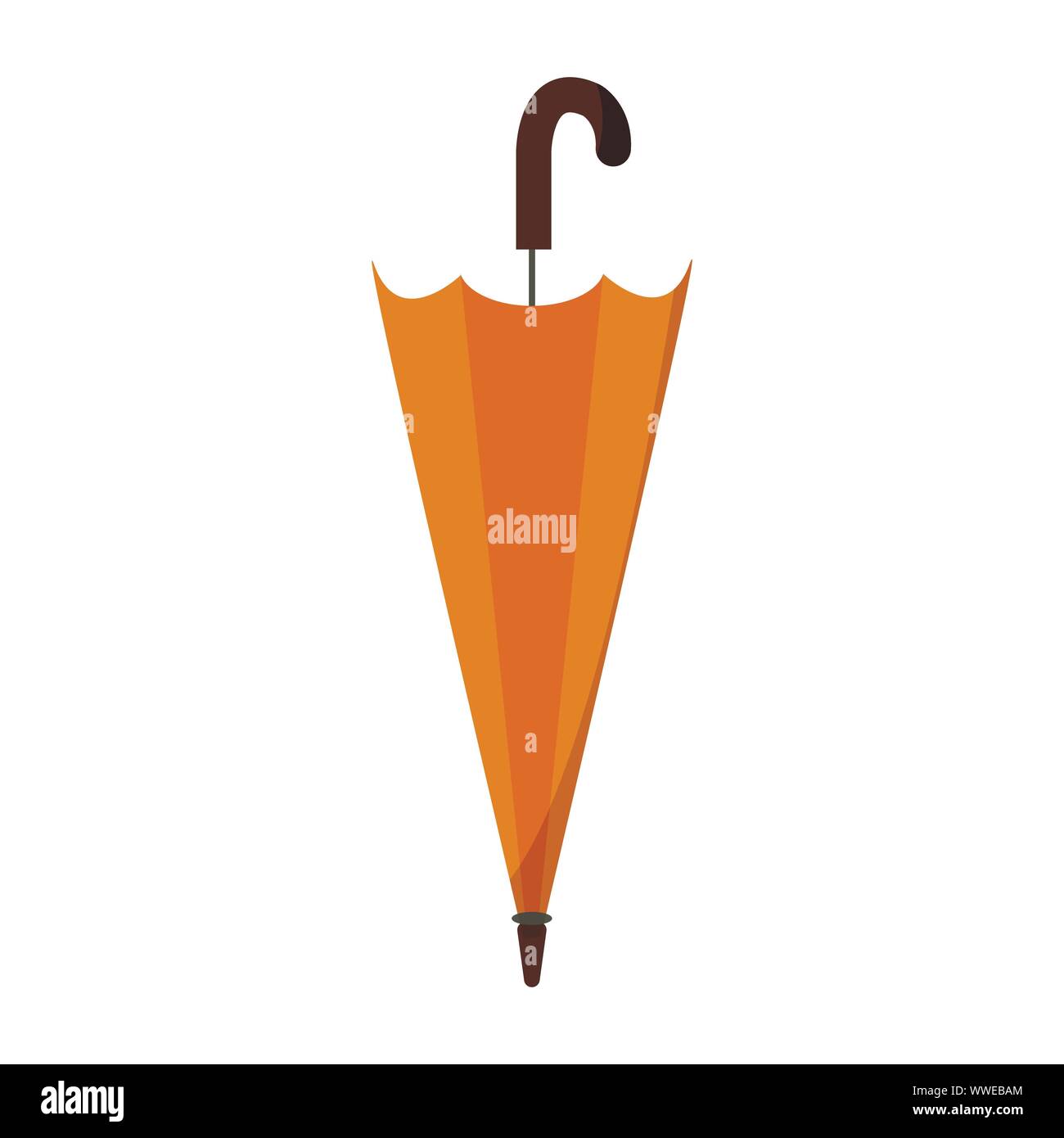 Vector stylized closed, folded umbrella icon Flat design Stock Vector ... Vector stylized closed, folded umbrella icon Flat design Stock Vector ...