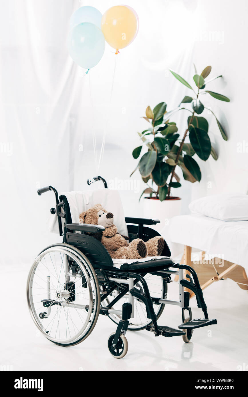 Teddy bear in wheelchair hi-res stock photography and images - Alamy