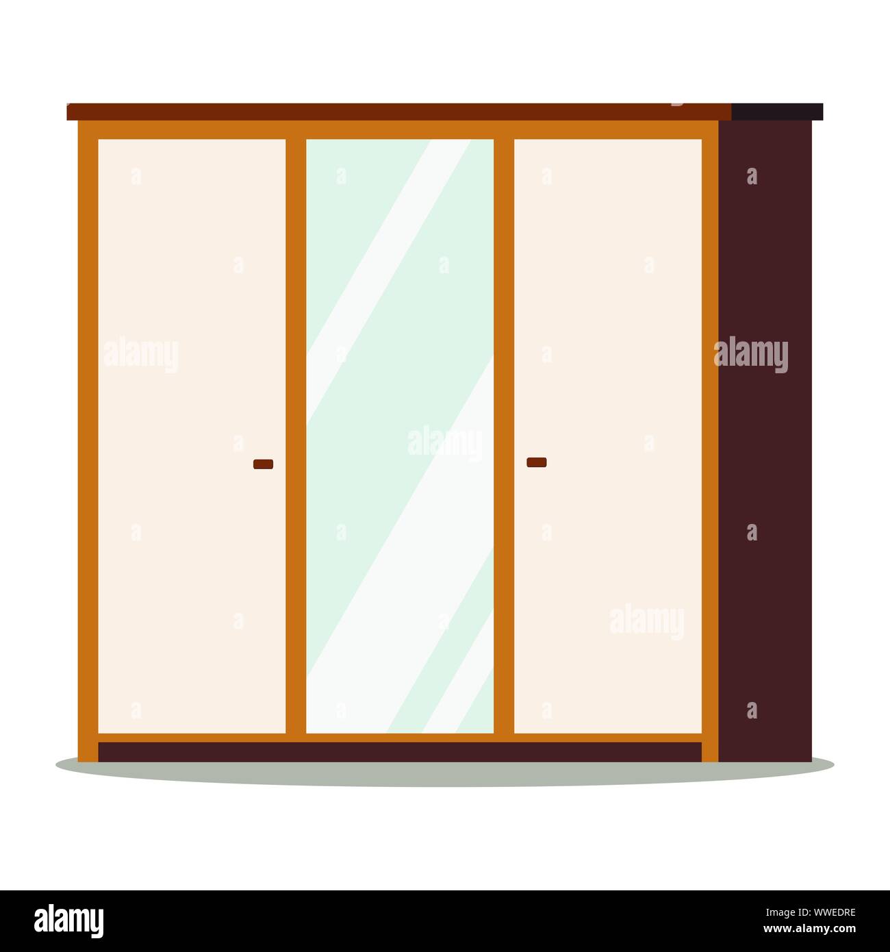 Room wooden dresser mirror Cut Out Stock Images & Pictures - Alamy