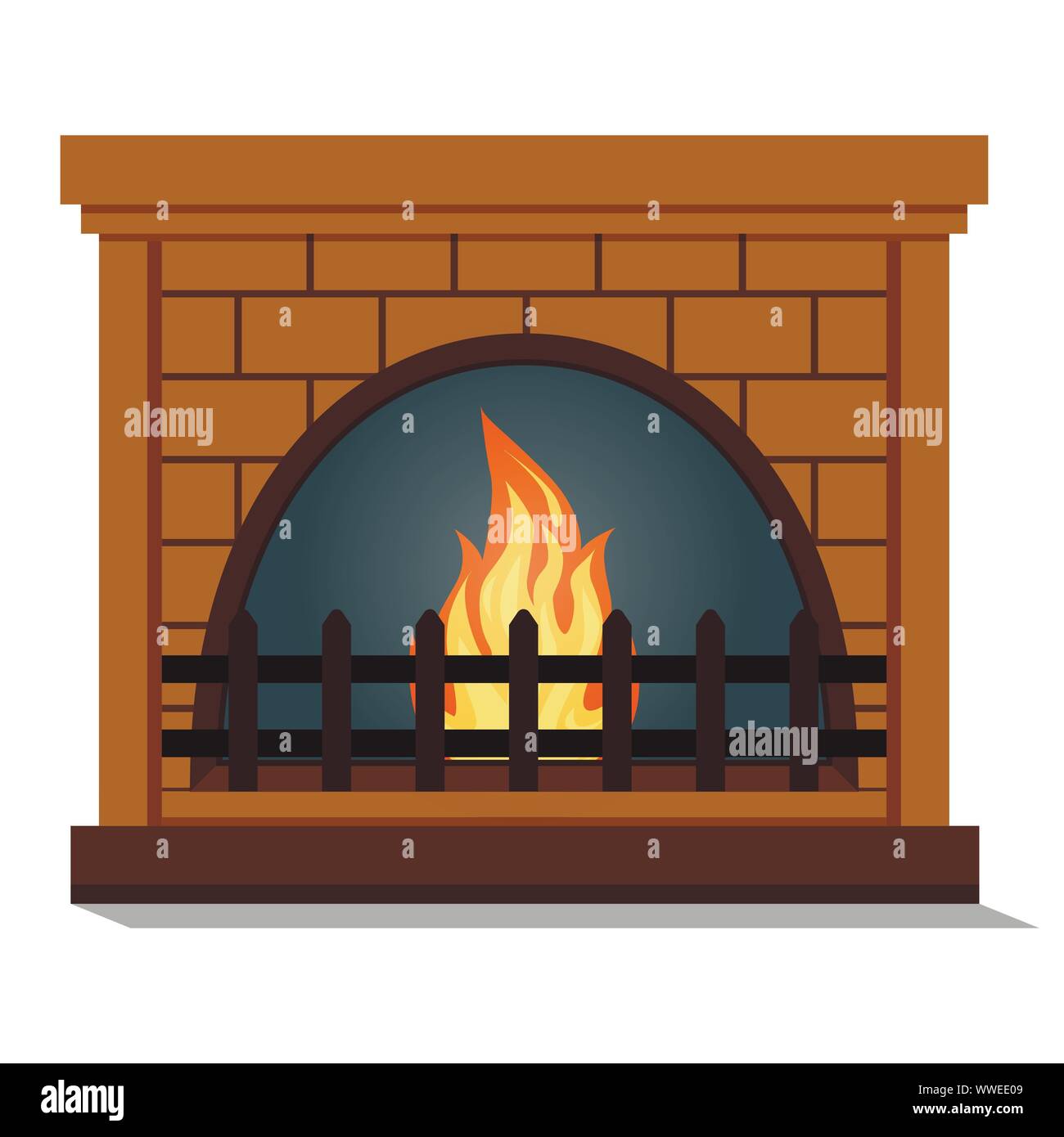 Firebox flame Stock Vector Images - Alamy