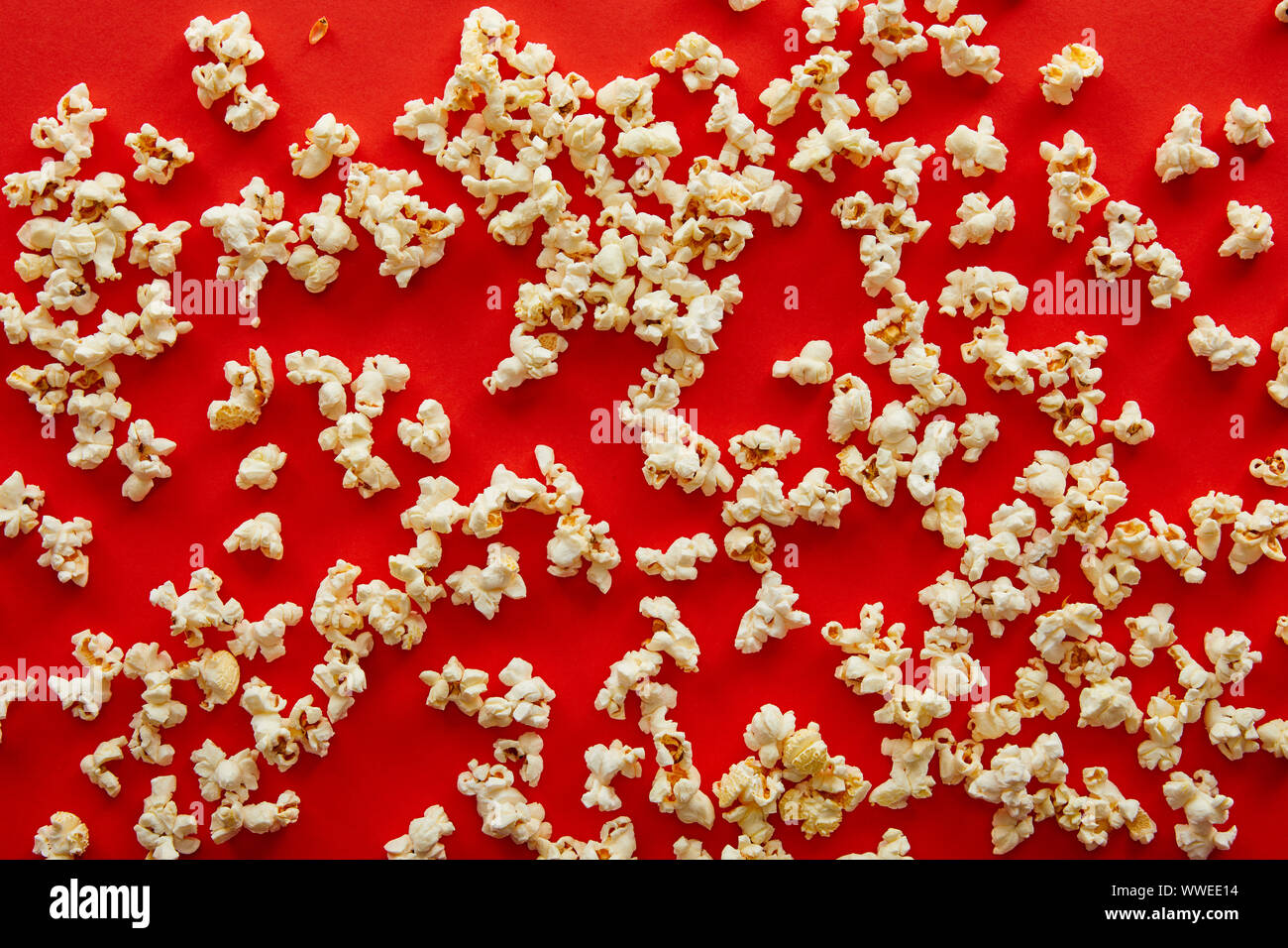 Scattered popcorn top view hi-res stock photography and images - Alamy