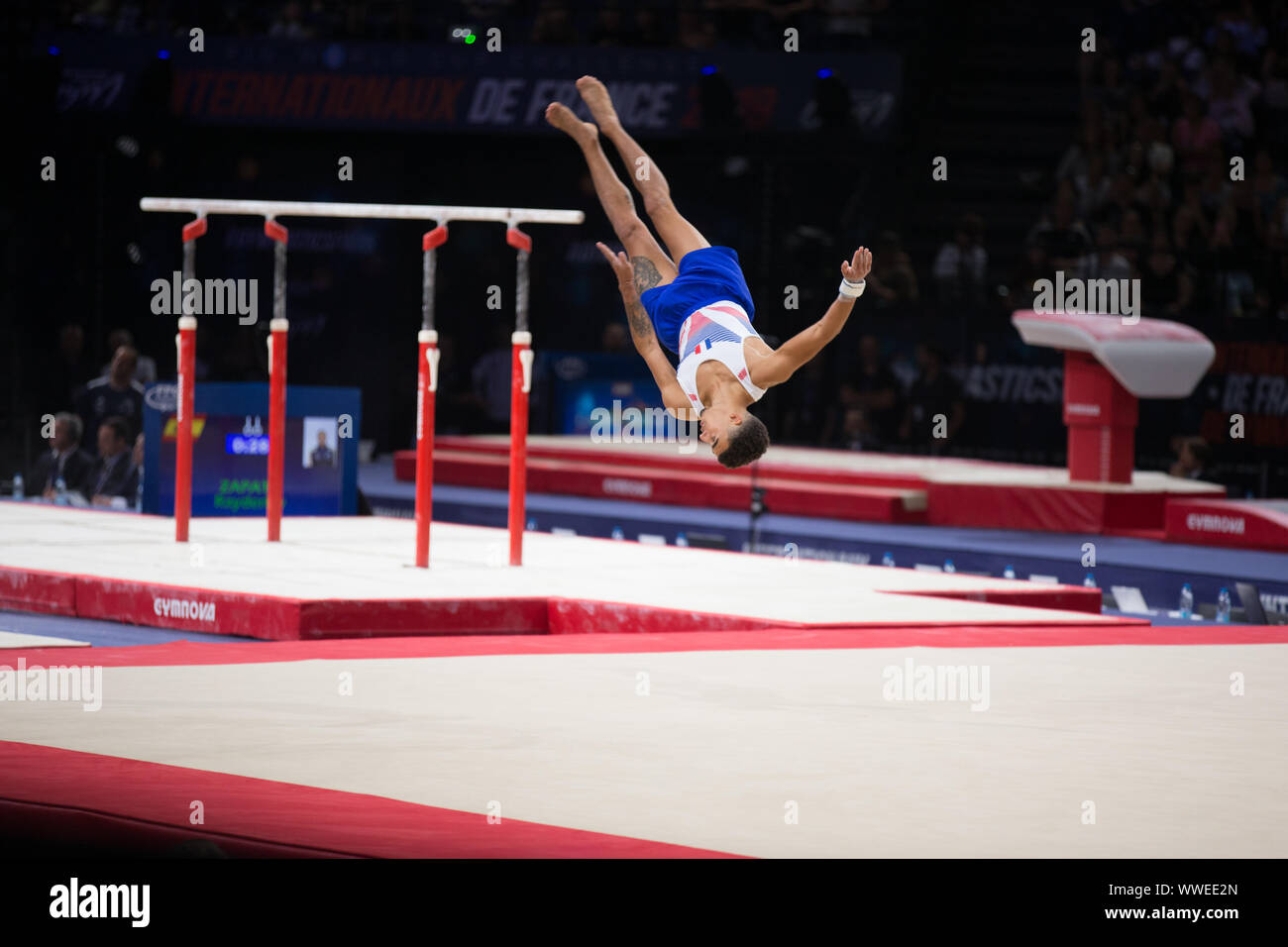 Paris, France. 14th Sep, 2019. Loris Frasca from France during 2019 FIG ...