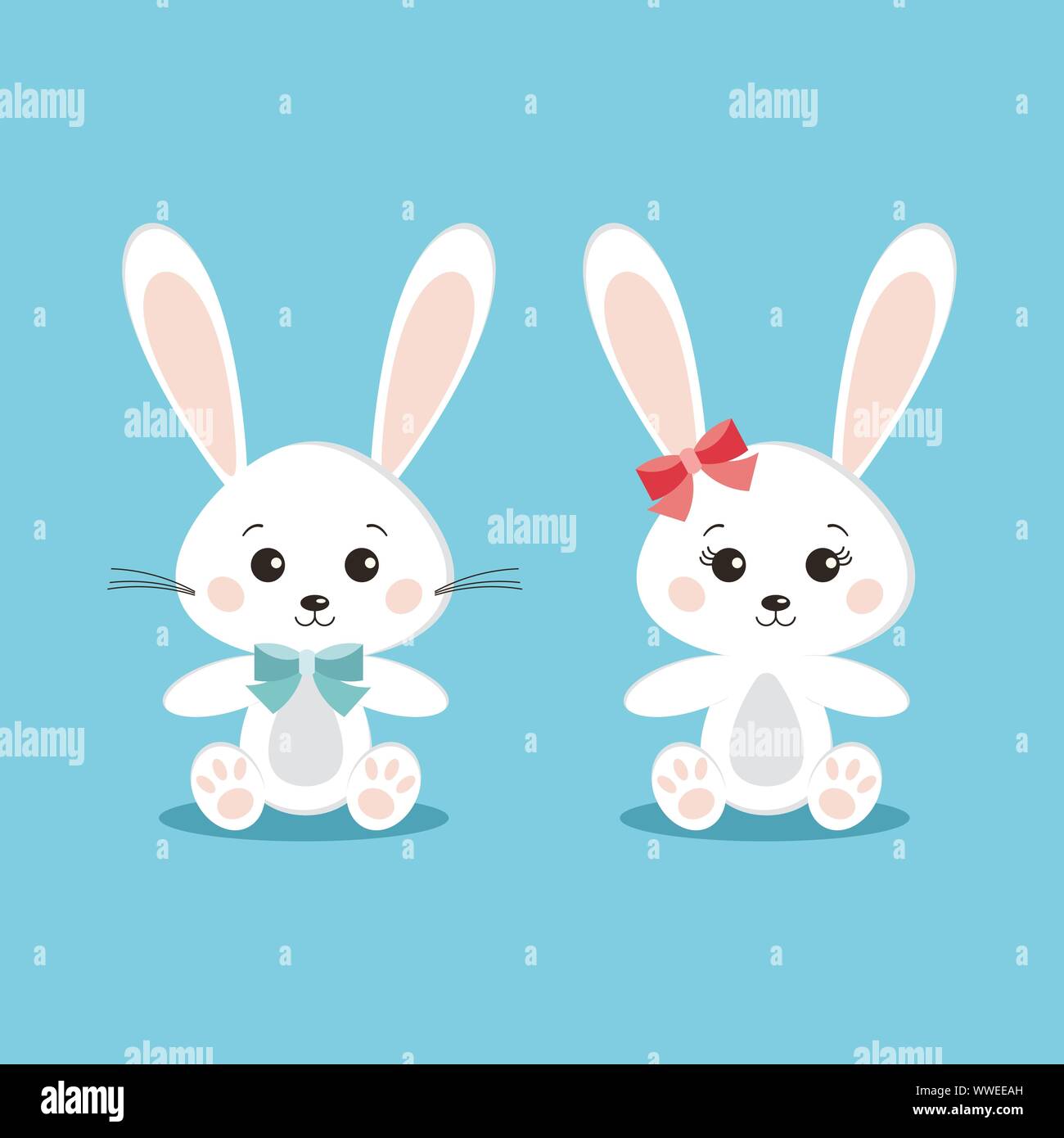 Bunny Rabbit Cartoon Girl