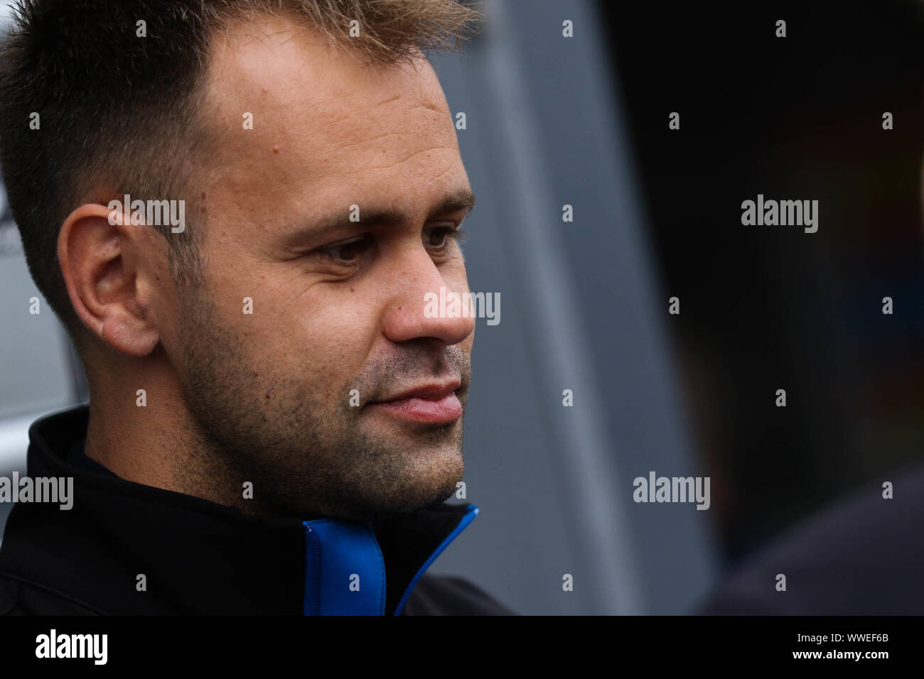Derby, UK. 15th Sep, 2019. TF Sport driver Jonny Adam during the ...