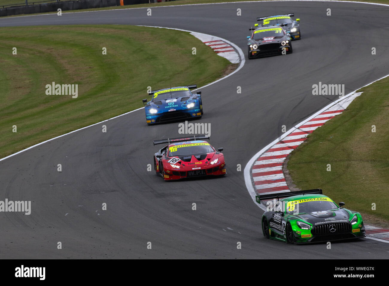 Derby, UK. 15th Sep, 2019. Team ABBA Racing Mercedes-AMG GT3 (8) driven ...