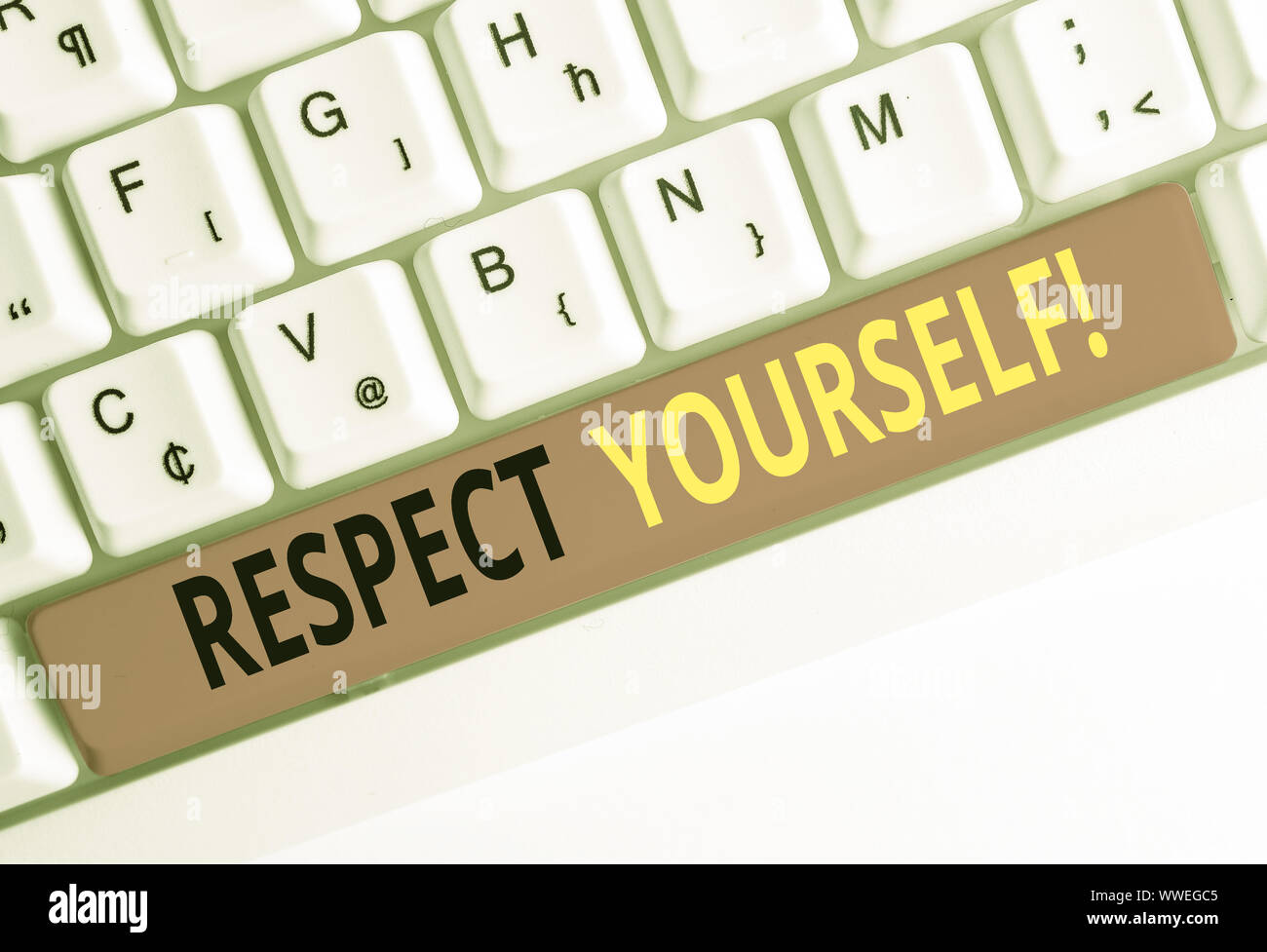 Handwriting text Respect Yourself. Conceptual photo believing that you ...
