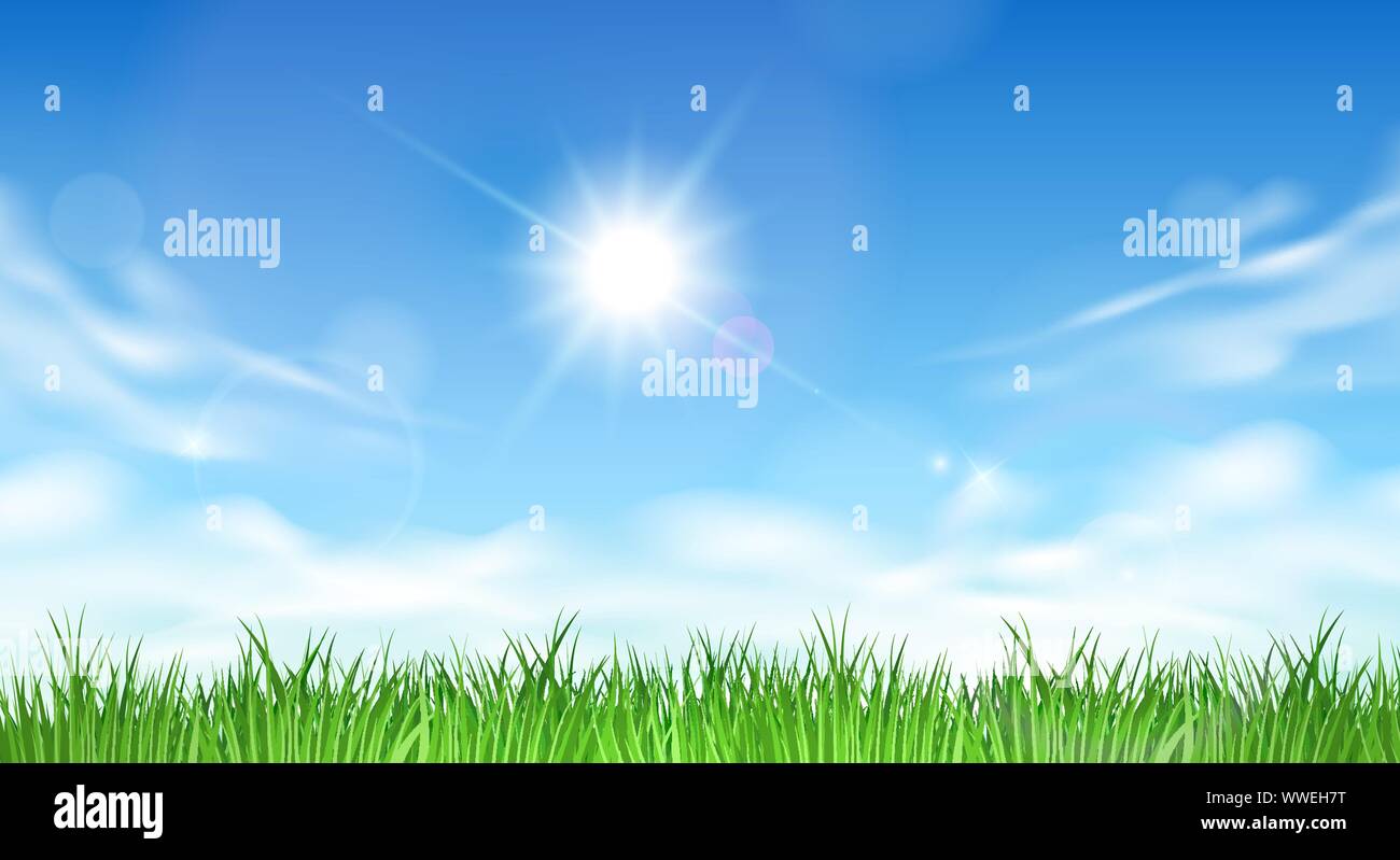 Blue sky view sun Stock Vector Images - Alamy