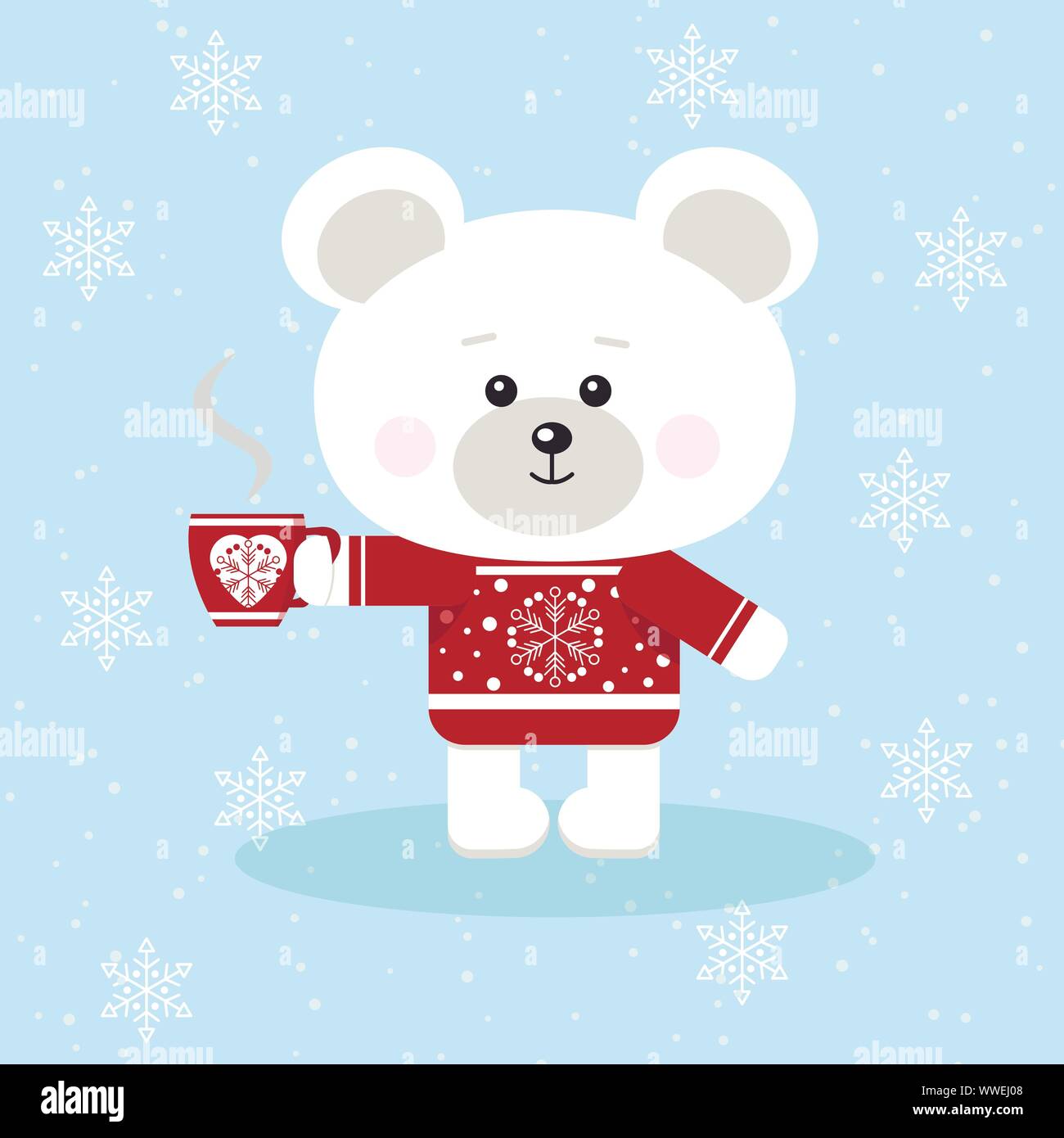 Ice bear cup Stock Vector Images - Alamy