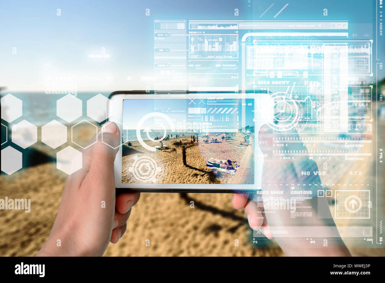 Augmented Reality device using smart technology, mixing virtual and ...