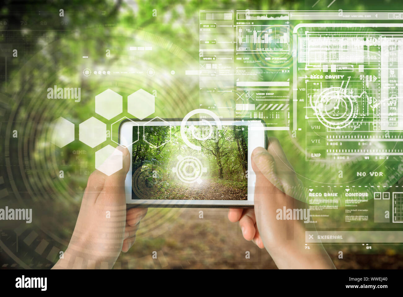 Augmented Reality device using smart technology, mixing virtual and ...