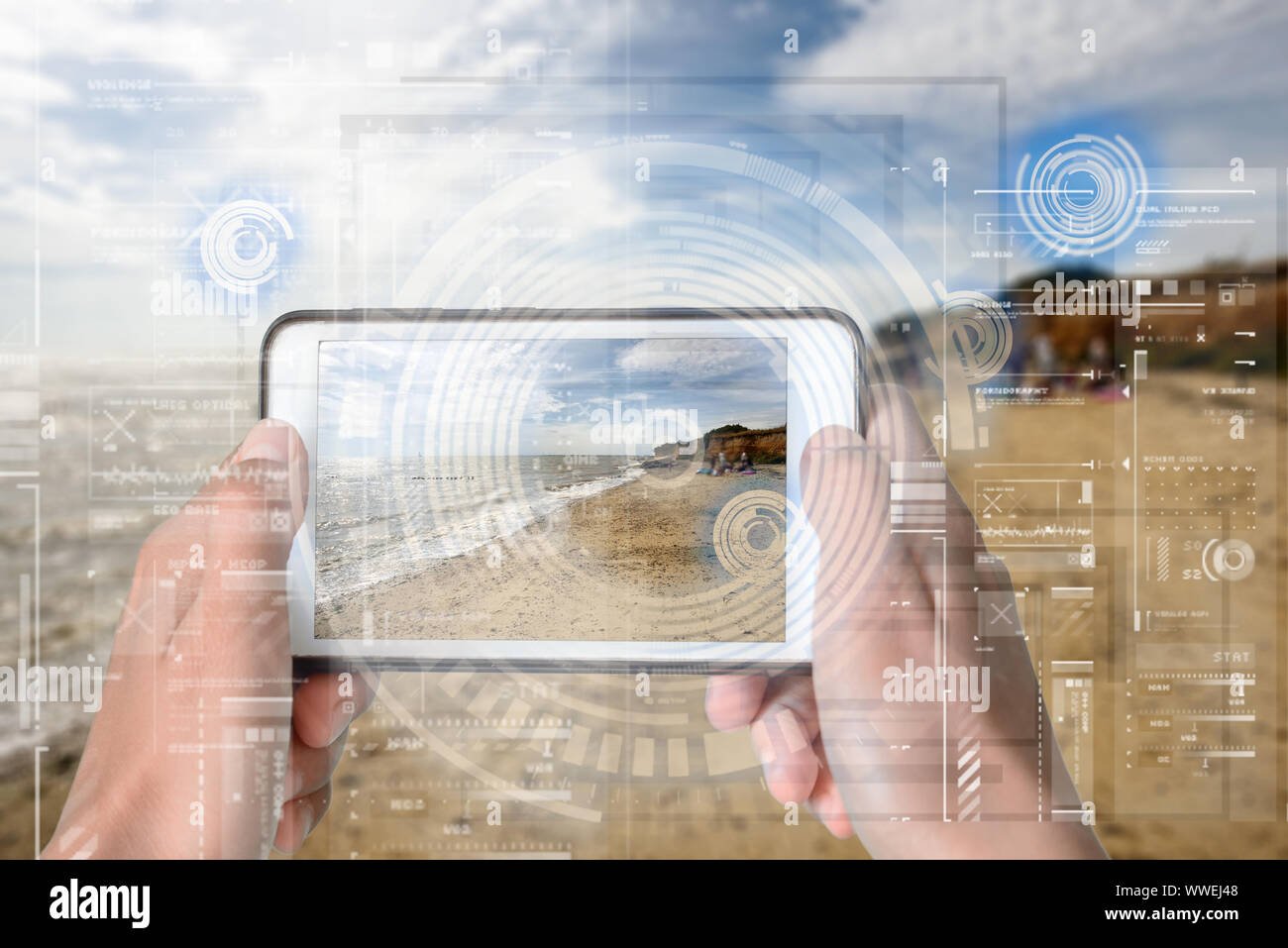 Augmented Reality device using smart technology, mixing virtual and ...