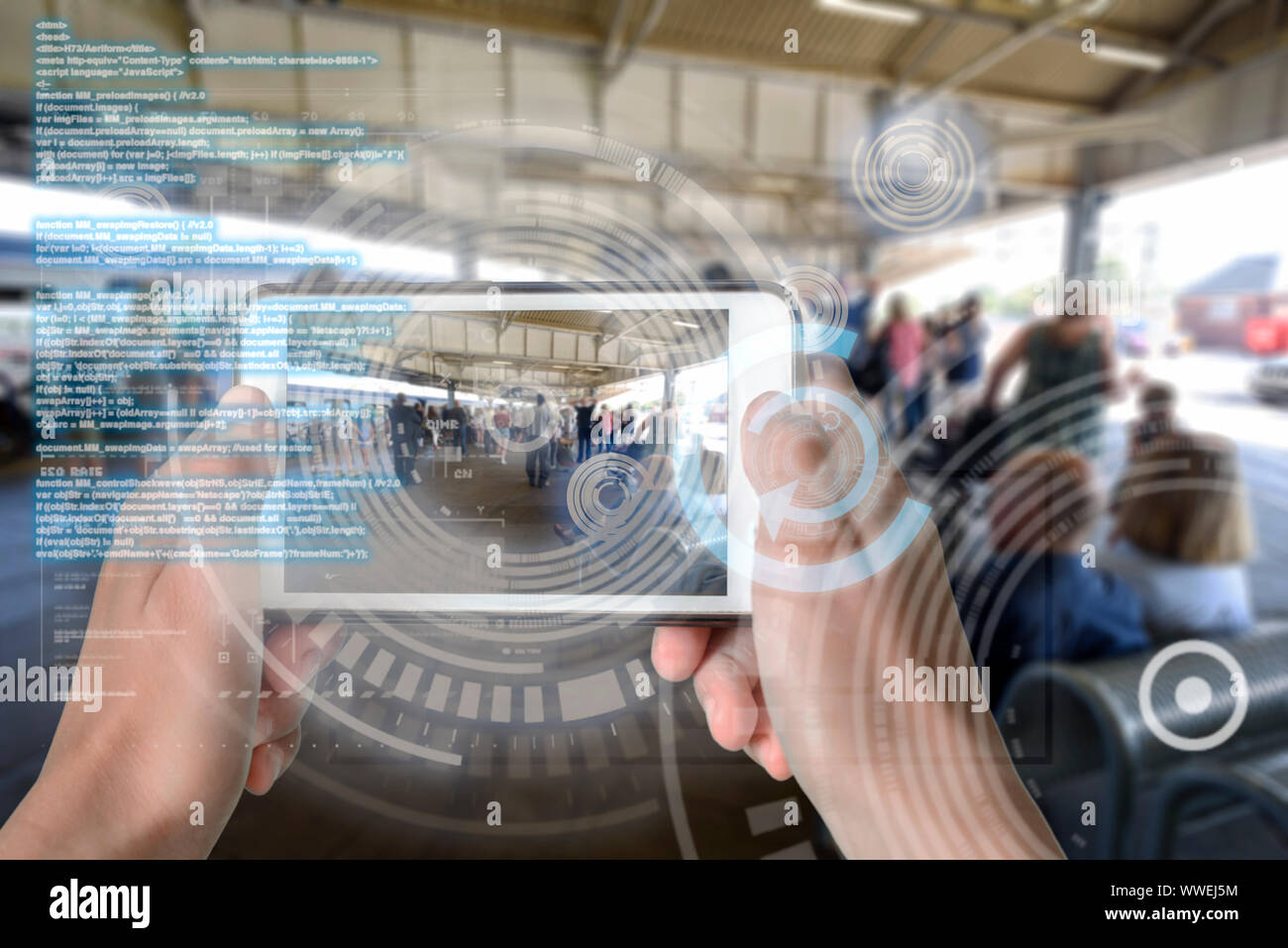 Augmented Reality device using smart technology, mixing virtual and ...