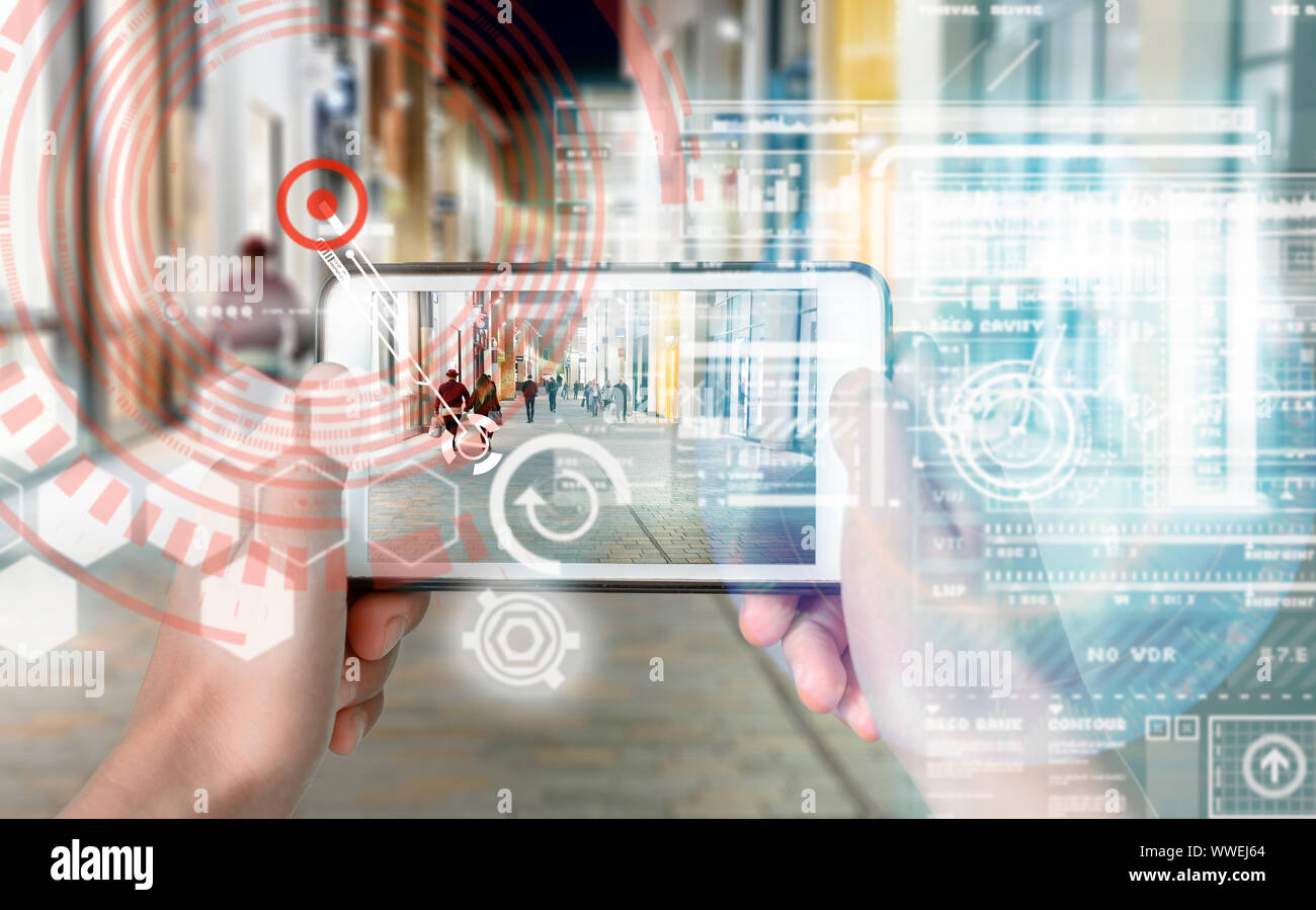 Augmented Reality device using smart technology, mixing virtual and ...