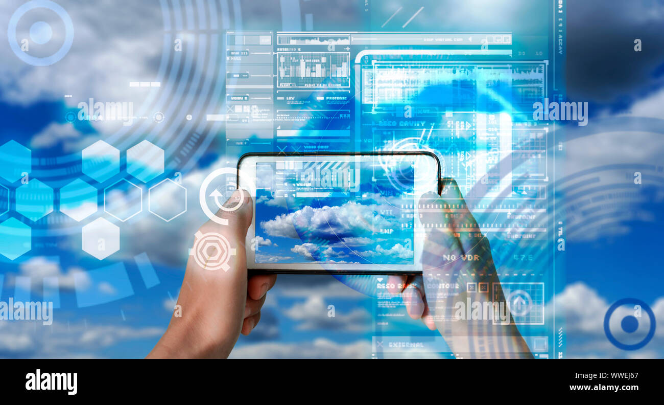 Augmented Reality device using smart technology, mixing virtual and ...