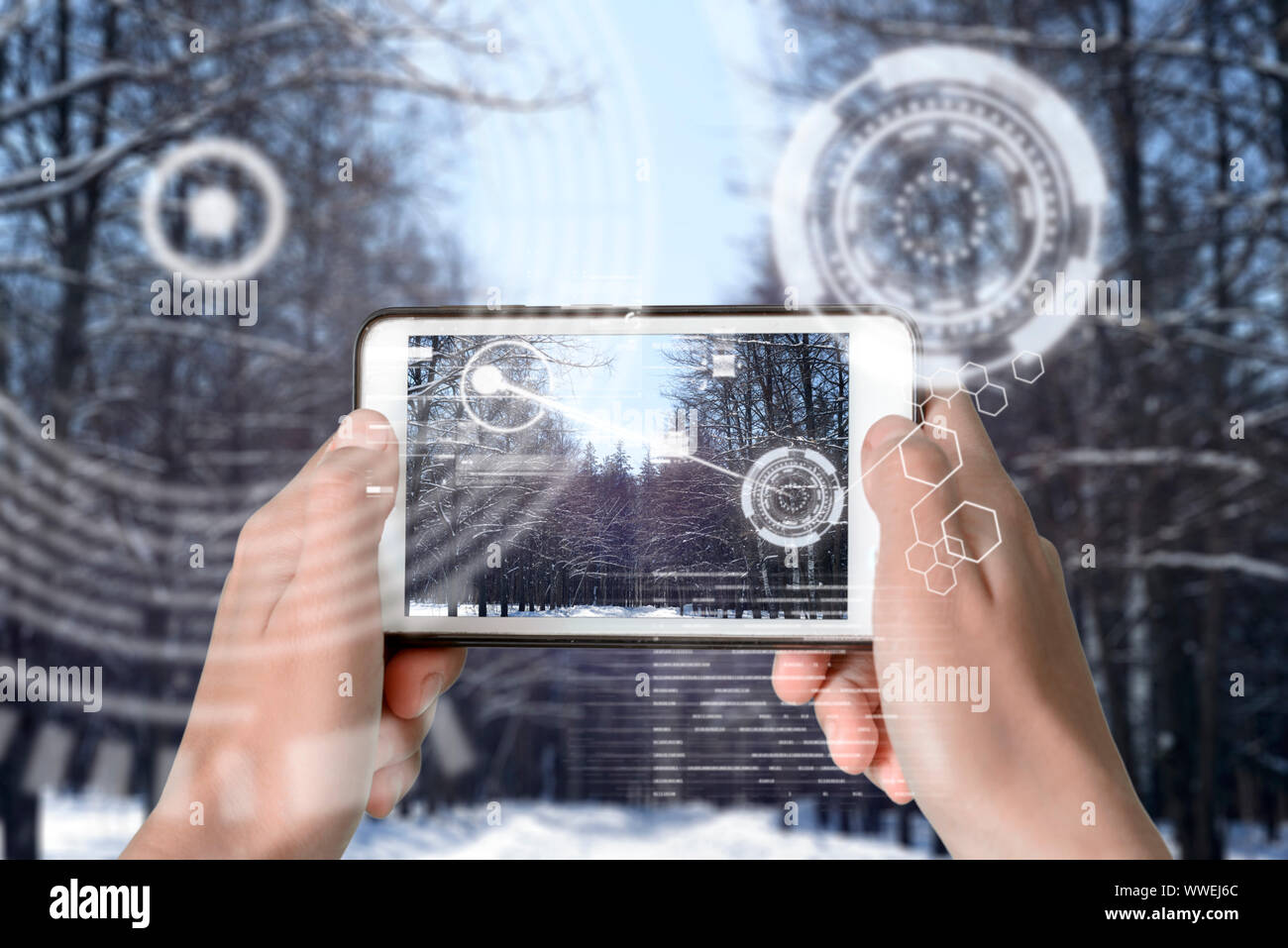 Augmented Reality device using smart technology, mixing virtual and ...