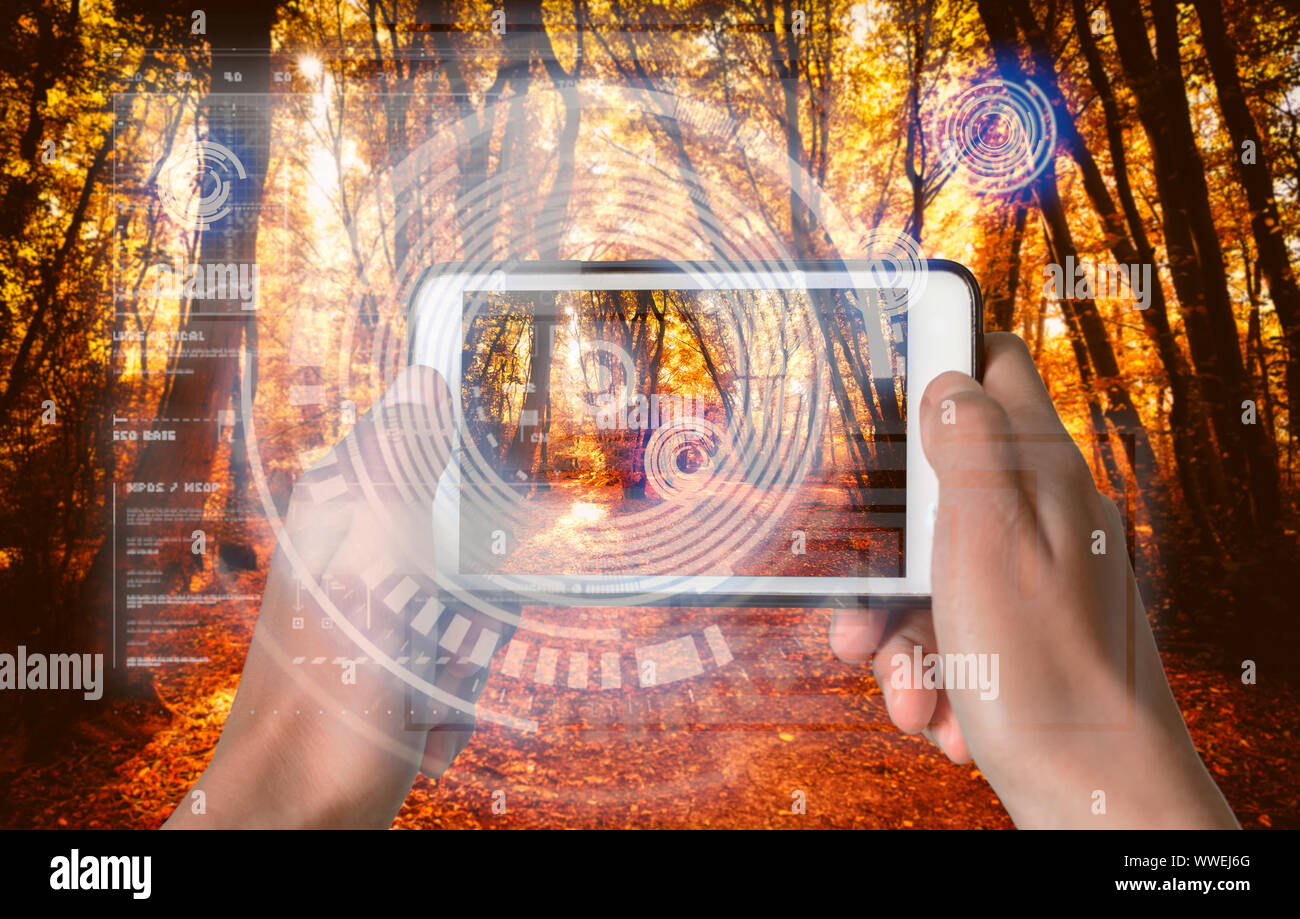 Augmented Reality device using smart technology, mixing virtual and ...