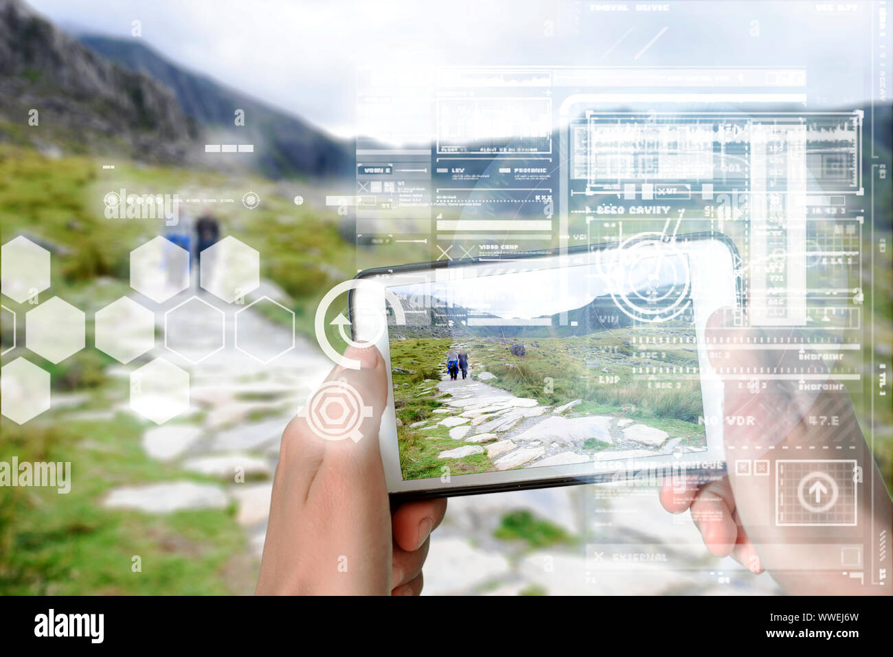 Augmented Reality device using smart technology, mixing virtual and ...