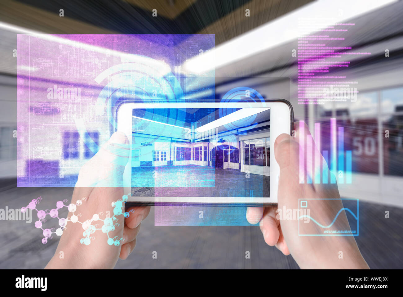 Augmented Reality device using smart technology, mixing virtual and ...