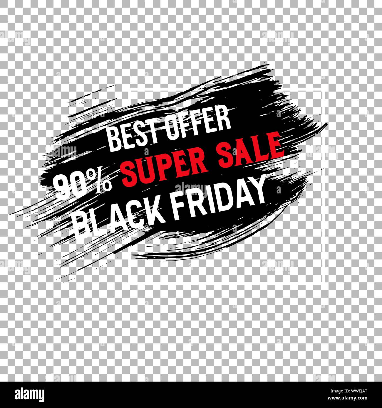 Black friday clearance sale banner template. Seasonal wholesale ...