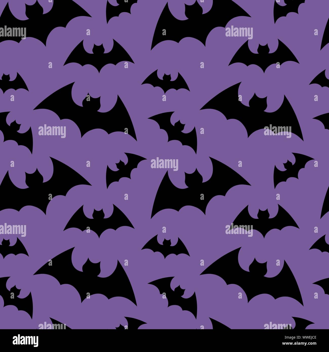 Vector pattern background with bats silhouettes for halloween design ...