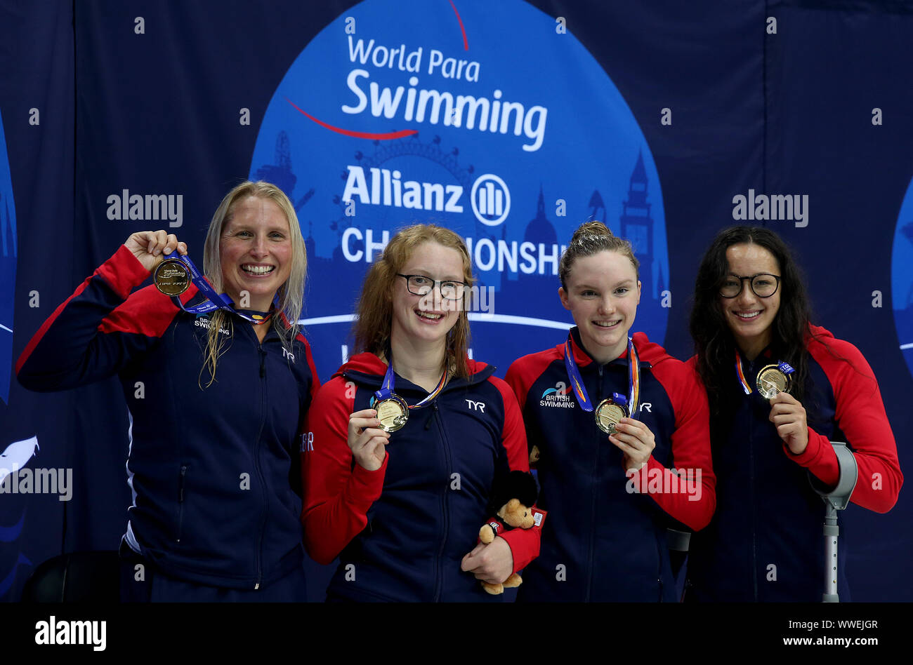 Great Britain's Stephanie Millward, Brock Whiston, Toni Shaw and Alice ...