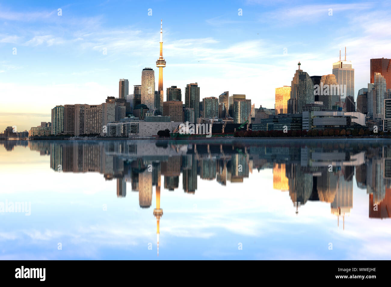Toronto skyline at the morning, Quebec, Canada Stock Photo - Alamy