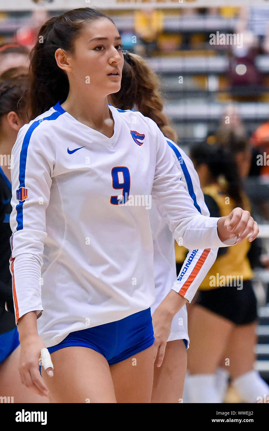 Sep 15, 2019:Boise State outside hitter Shae Duffy (9) during part of ...