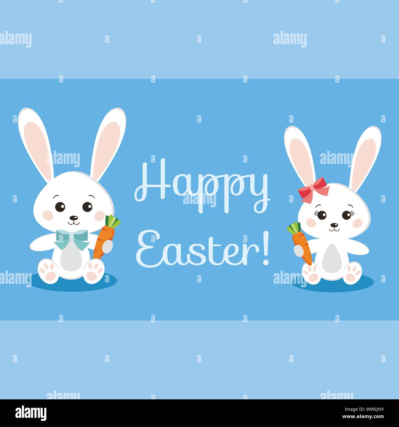 Toy bunny rabbits Stock Vector Images - Alamy