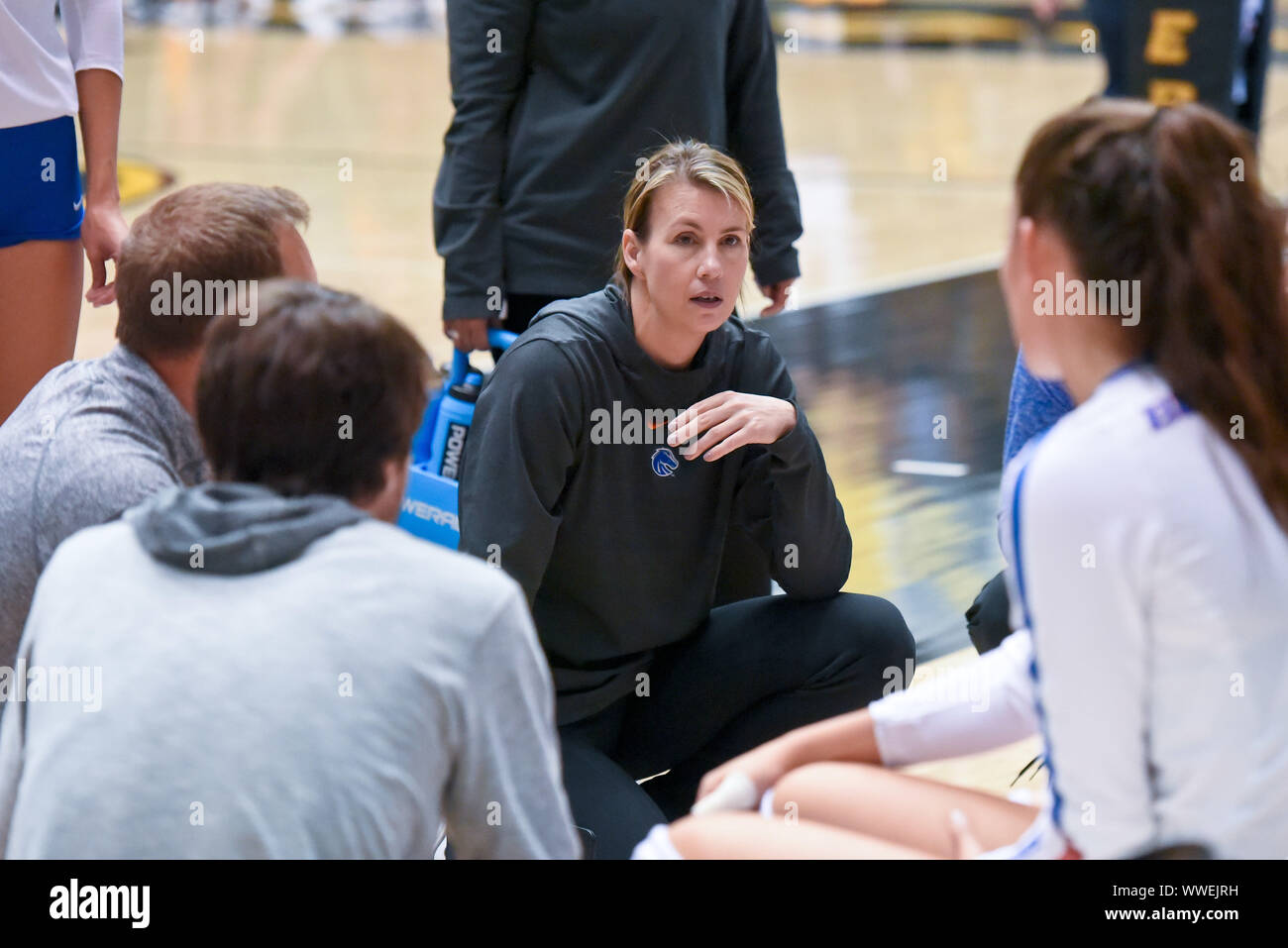 Sep 15, 2019: Boise State assistant coach Candy Murphy talks to the ...