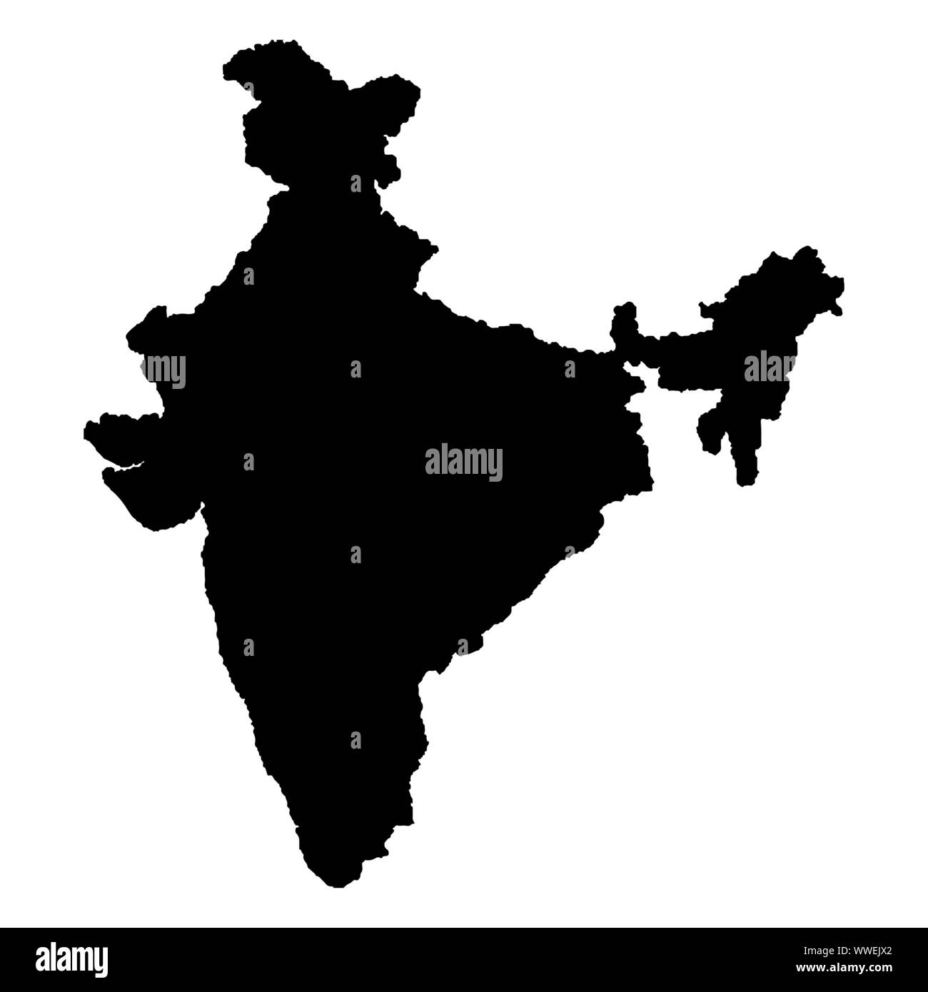 Map of India Vector illustration eps 10 Stock Vector Image & Art - Alamy
