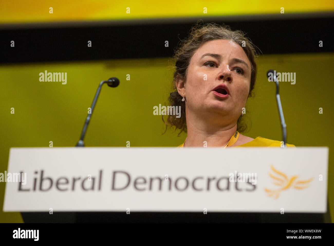 Bournemouth, UK. 15 September, 2019. Rhian O'Connor, Liberal Democrat ...