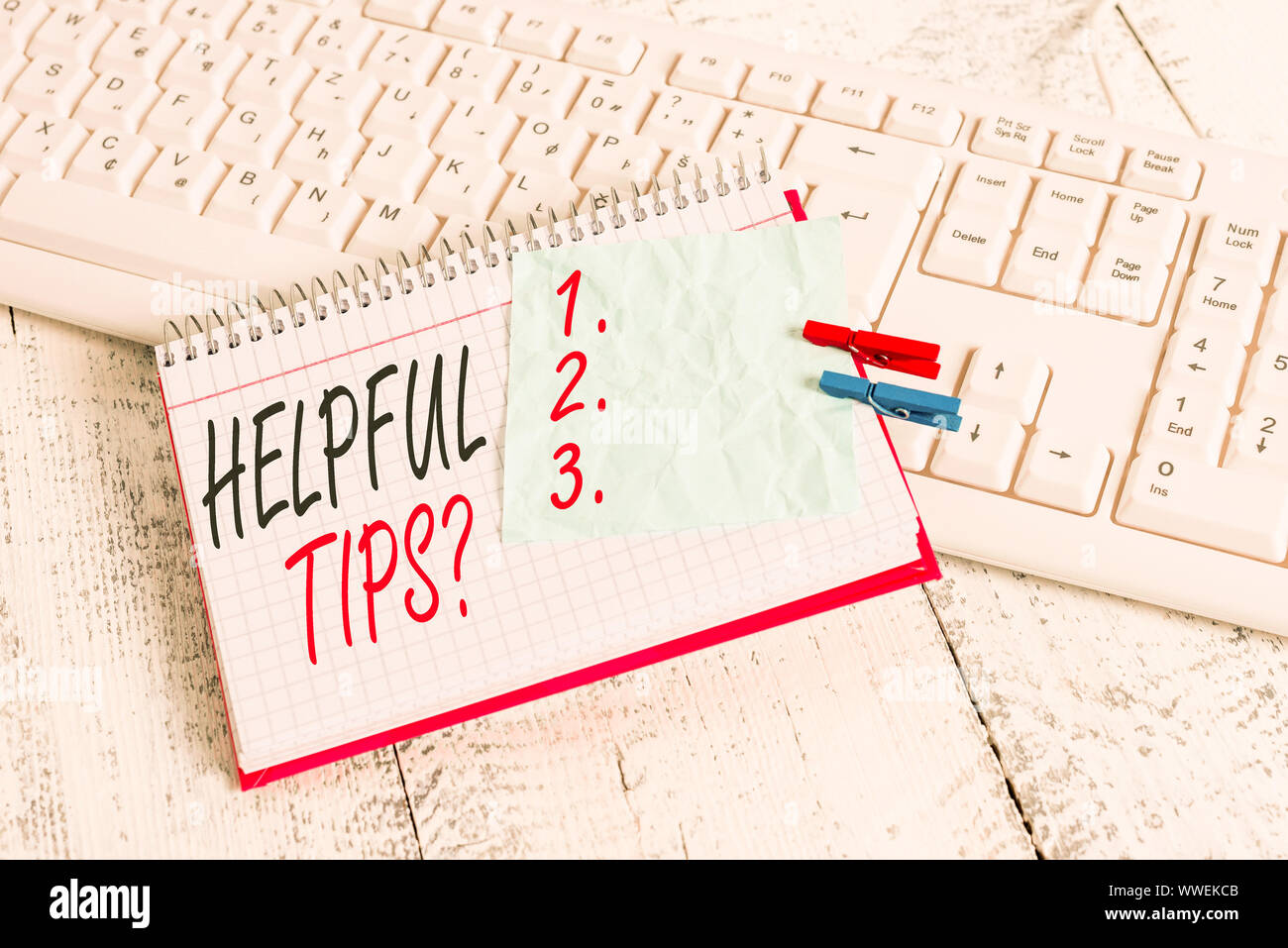 Text sign showing Helpful Tips Question. Business photo showcasing ...