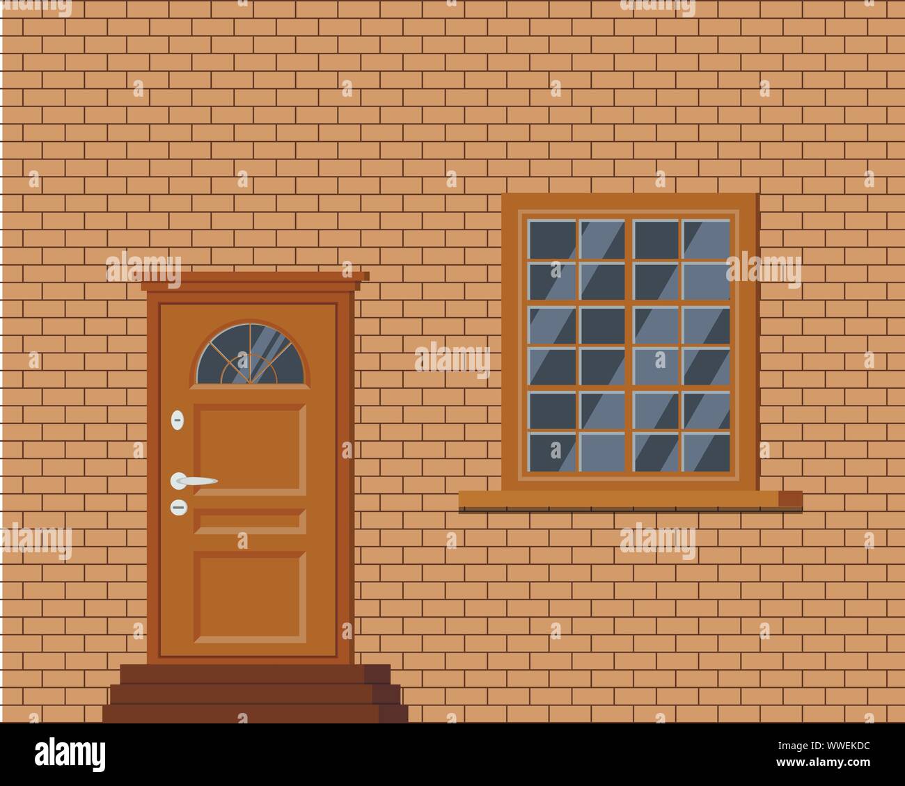 Wooden stairs old vintage Stock Vector Images - Alamy