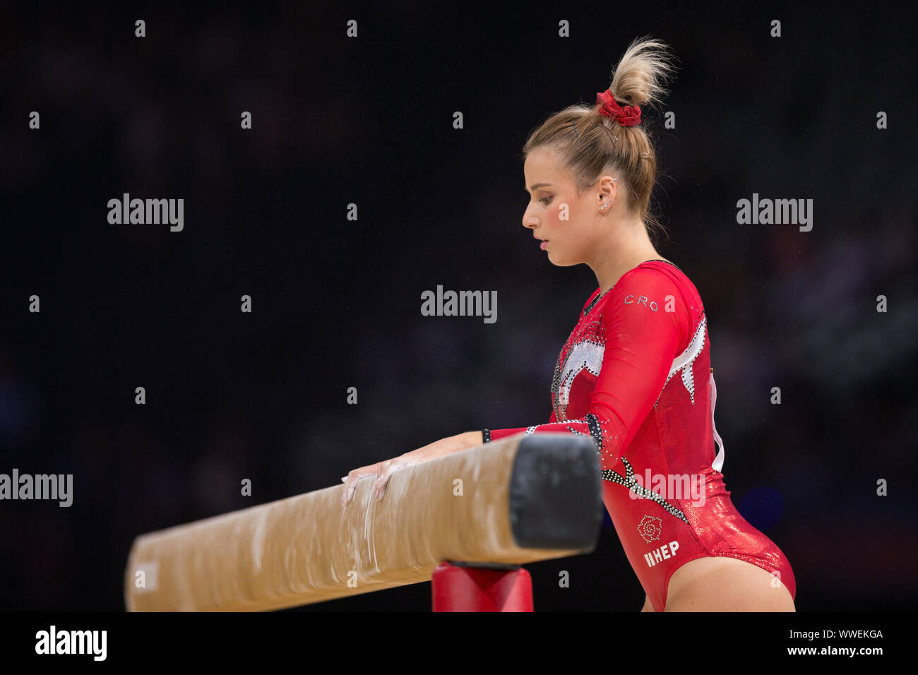 Paris, France. 14th Sep, 2019. Ana Derek from Croatia during 2019 FIG ...