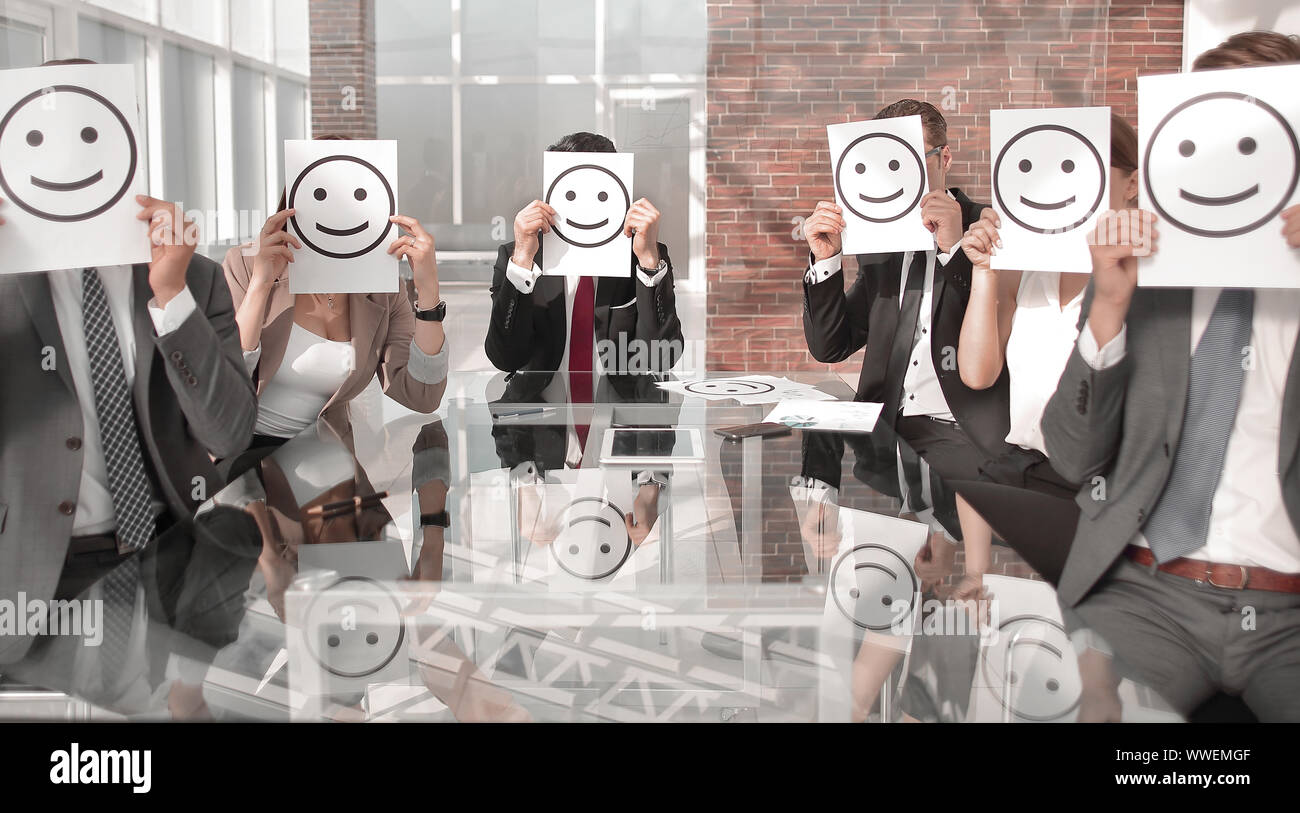 Smiley businessman showing business hi-res stock photography and images ...