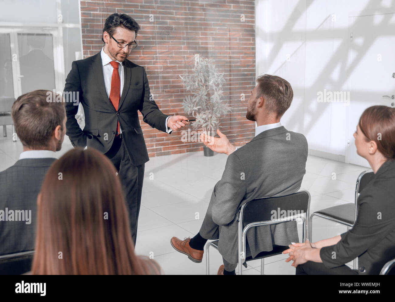 Business People Meeting Conference Seminar Concept Stock Photo - Alamy