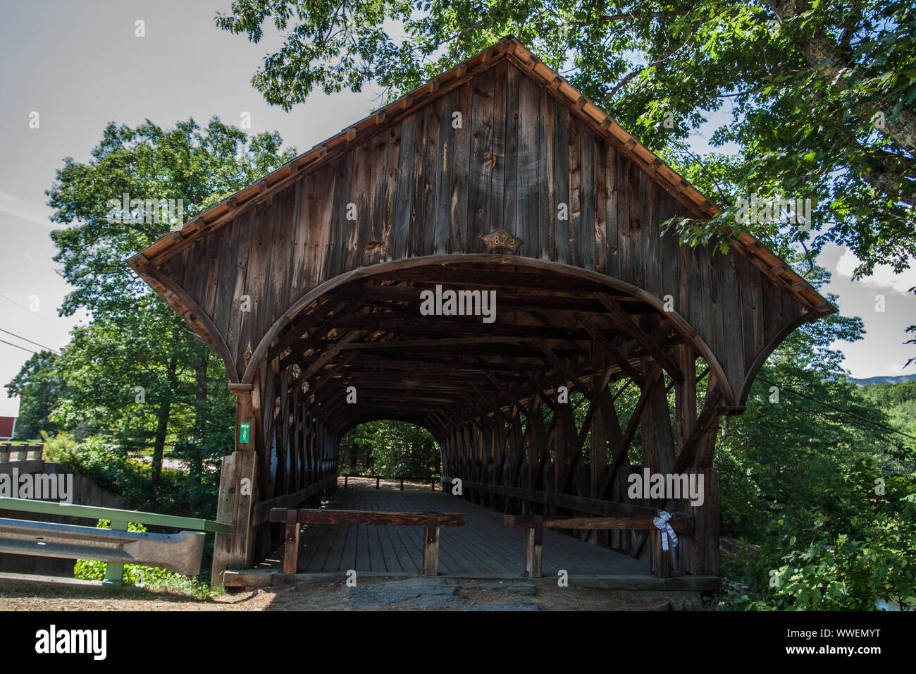 Sunday River Covered Bridge, Bethel, Maine Stock Photo - Alamy