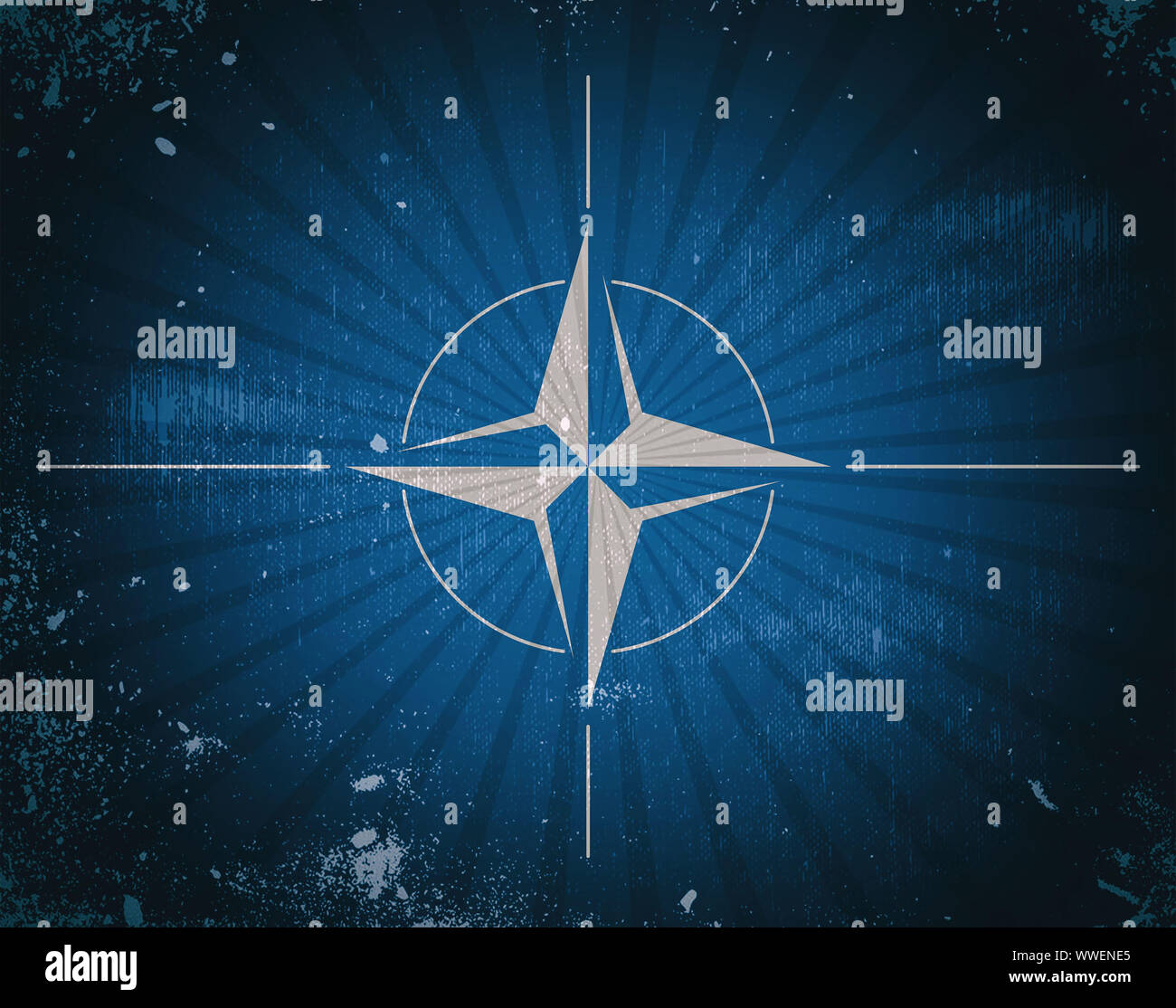 Flag of NATO, background, texture Stock Photo - Alamy