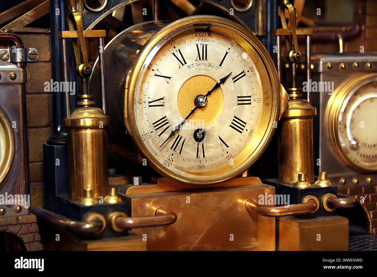 An antique and highly collectible 19th century French Industrial clock ...