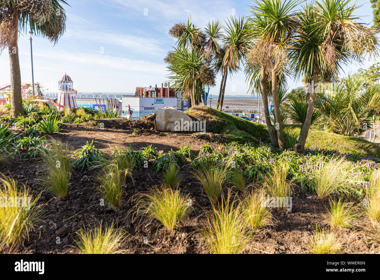 Sleeping Giant art installation at Never Never Land rock garden in ...