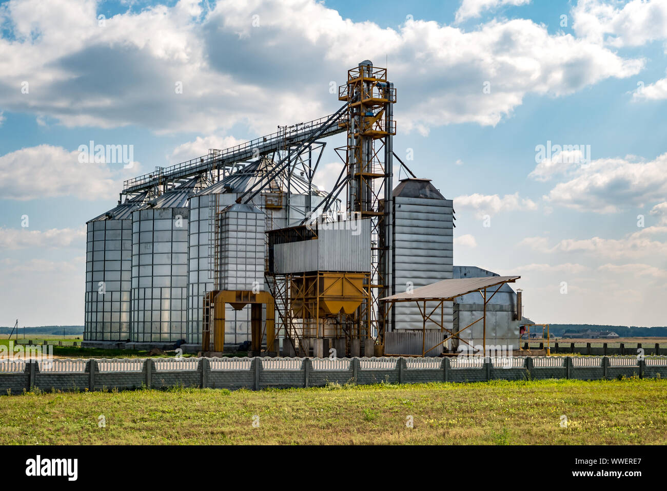 agro-processing plant for processing and silos for drying cleaning and ...