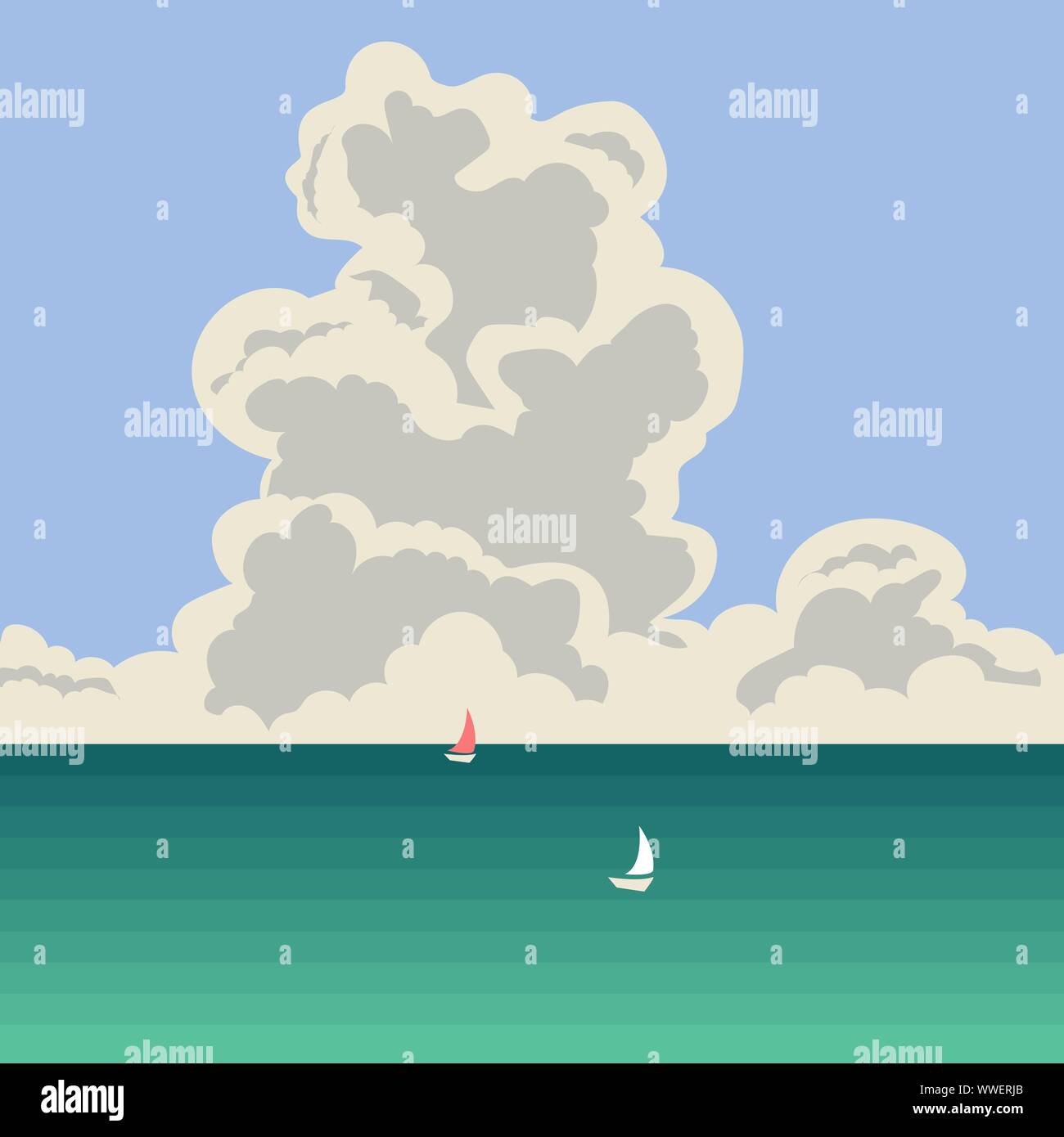 Big lagoon Stock Vector Images - Alamy