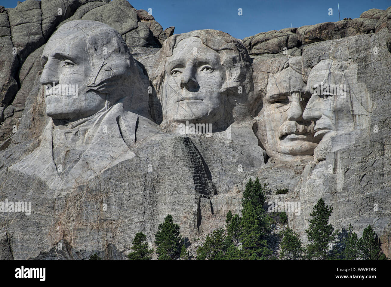UNITED STATES - September 14, 2019: Mount Rushmore National Memorial is ...