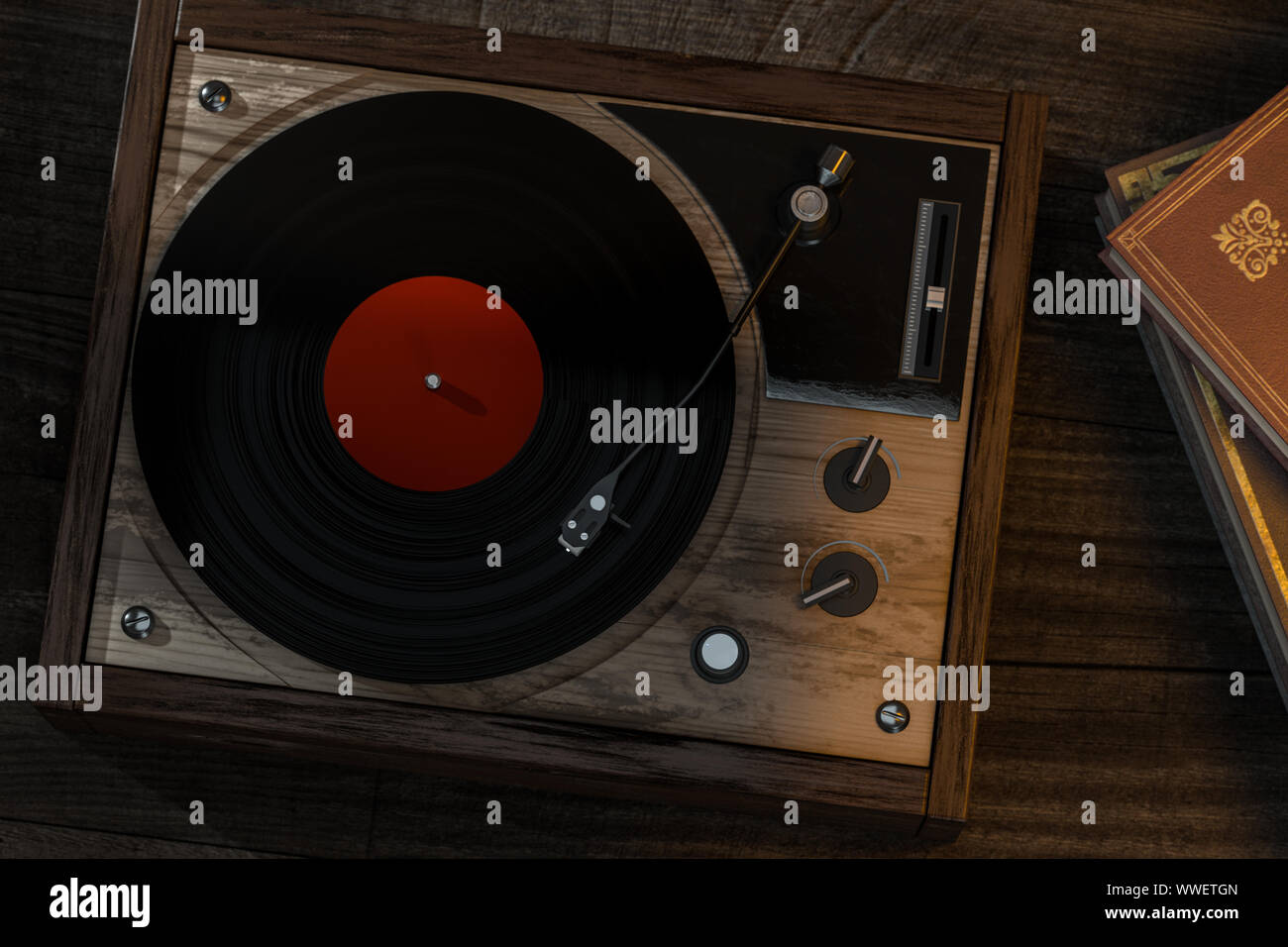 Record player drawing hi-res stock photography and images - Alamy