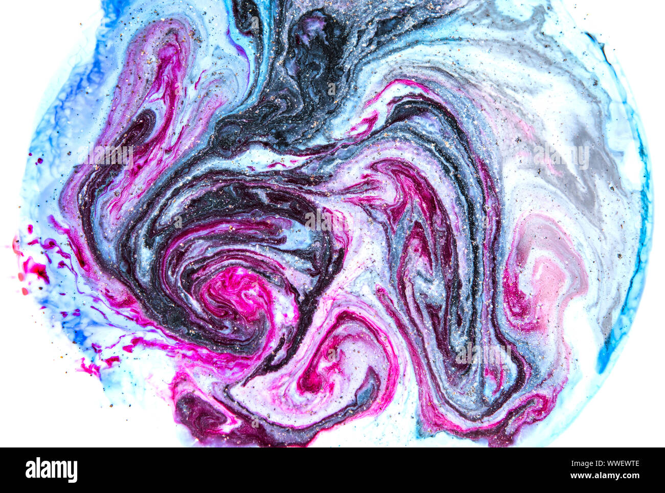 Abstract colorful background. Acrylic paints. Mixing paints Stock Photo ...