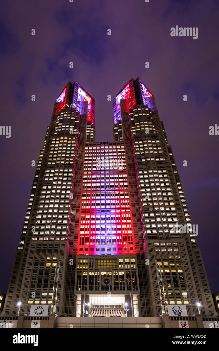 SHINJUKU, TOKYO - September 13, 2019 : View of Tokyo Metropolitan ...